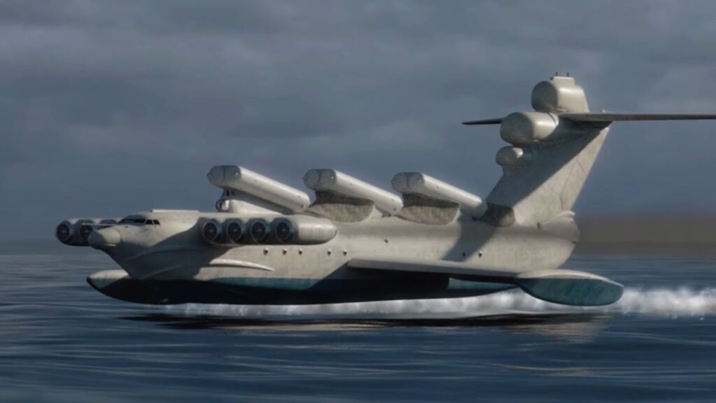 Fast and economic, the Regent electric plane glides on the sea